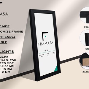 Handmade Panoramic Picture Frame | 60x20 50x20 30x10 20x8 Sizes | Wall ...