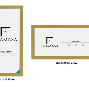 Handmade Panoramic Picture Frame | 60x20 50x20 30x10 20x8 Sizes | Wall ...