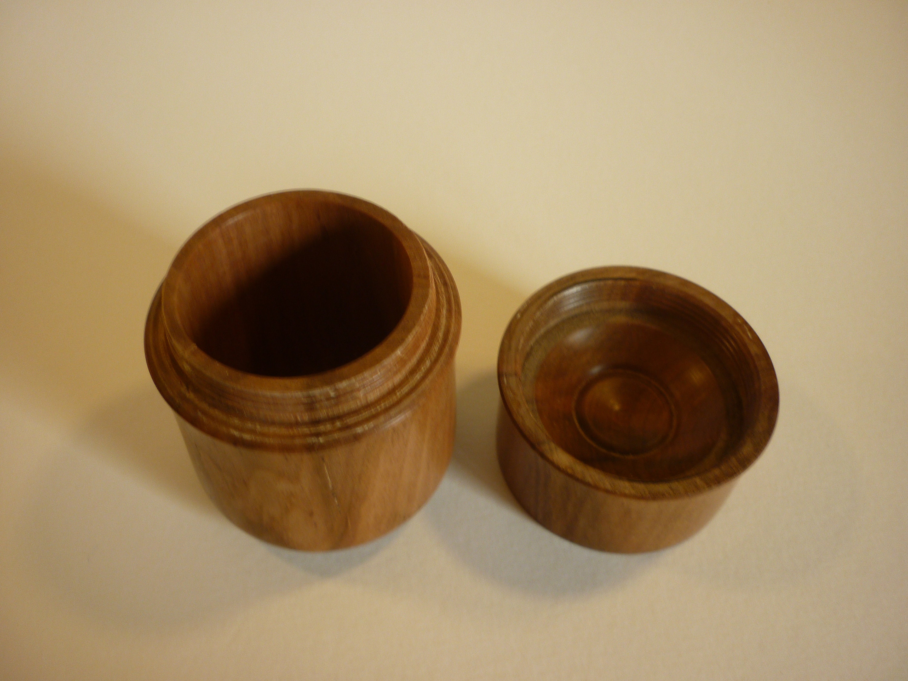 Jewellery/ Trinket Box. Hand Crafted in Strawberry Wood With Threaded ...