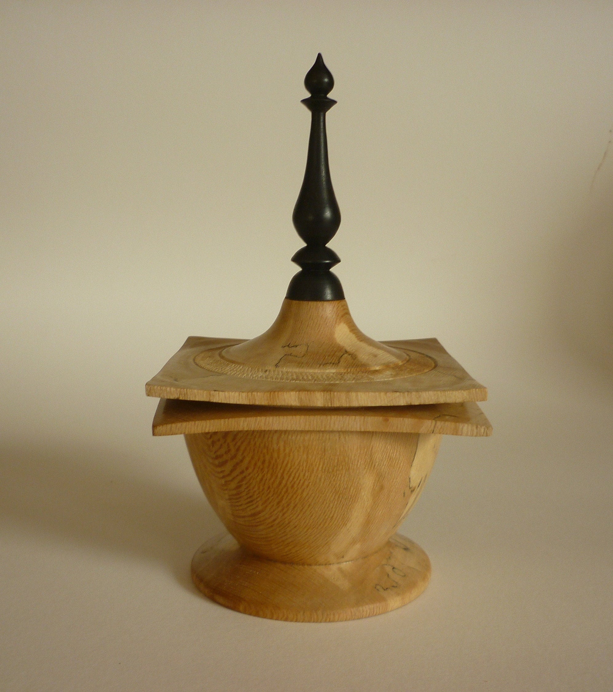Finial Box. Handmade in London Plane With Blackwood Finial - Etsy