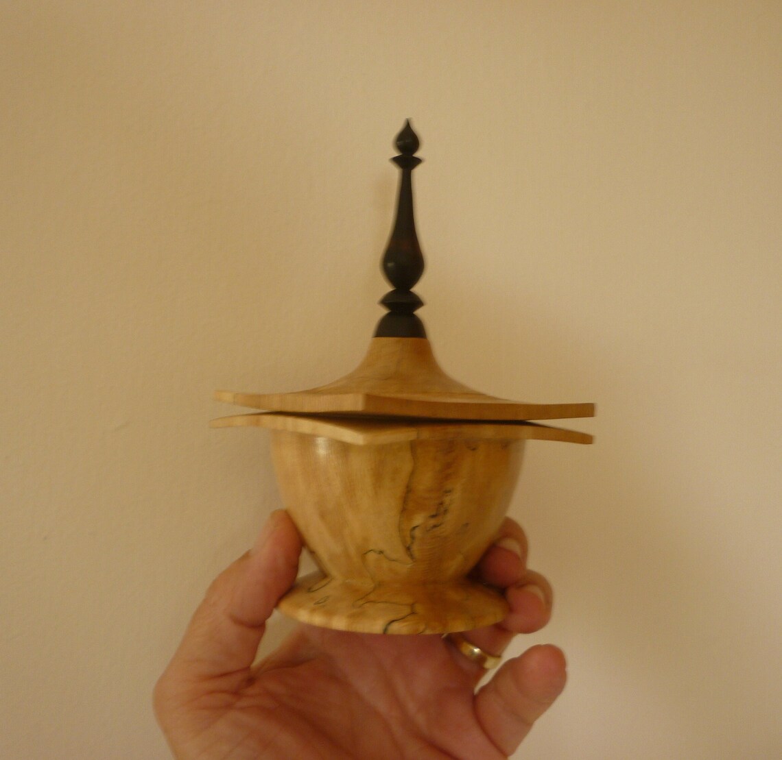 Finial Box. Handmade in London Plane With Blackwood Finial - Etsy
