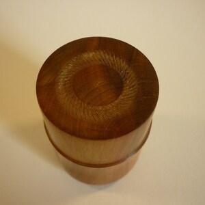 Jewellery/ Trinket Box. Hand Crafted in Strawberry Wood With Threaded ...