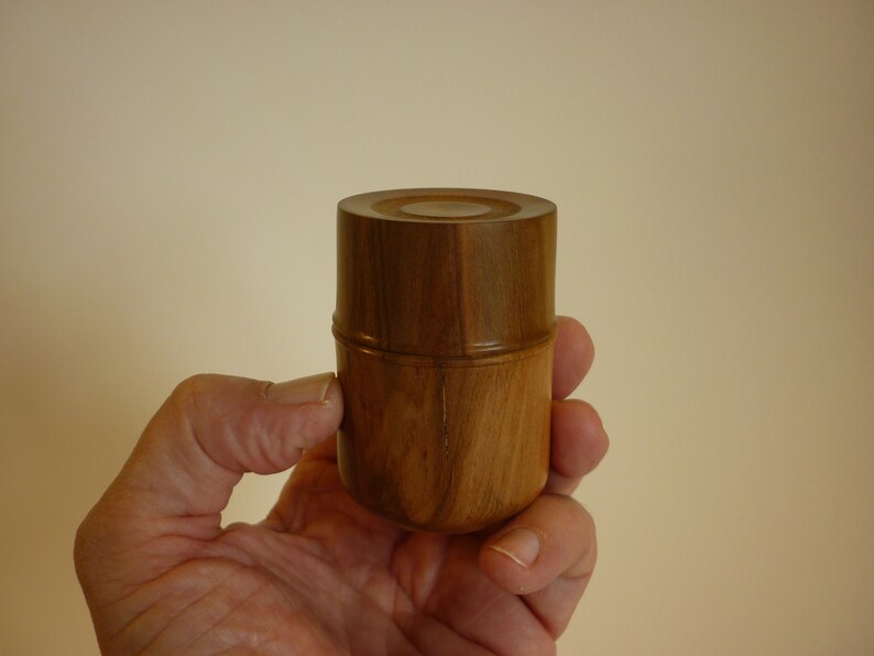 Jewellery/ Trinket Box. Hand Crafted in Strawberry Wood With Threaded ...