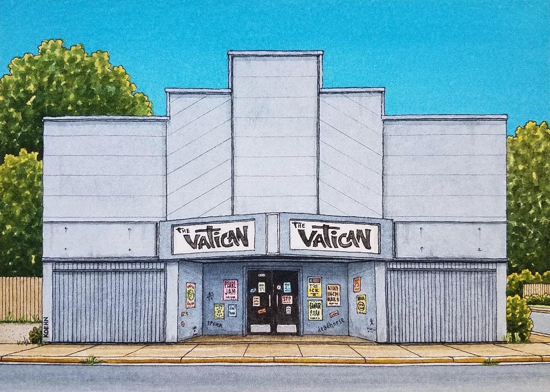 The Abyss. 8.5 X 11. Houston Texas. Watercolor - Etsy