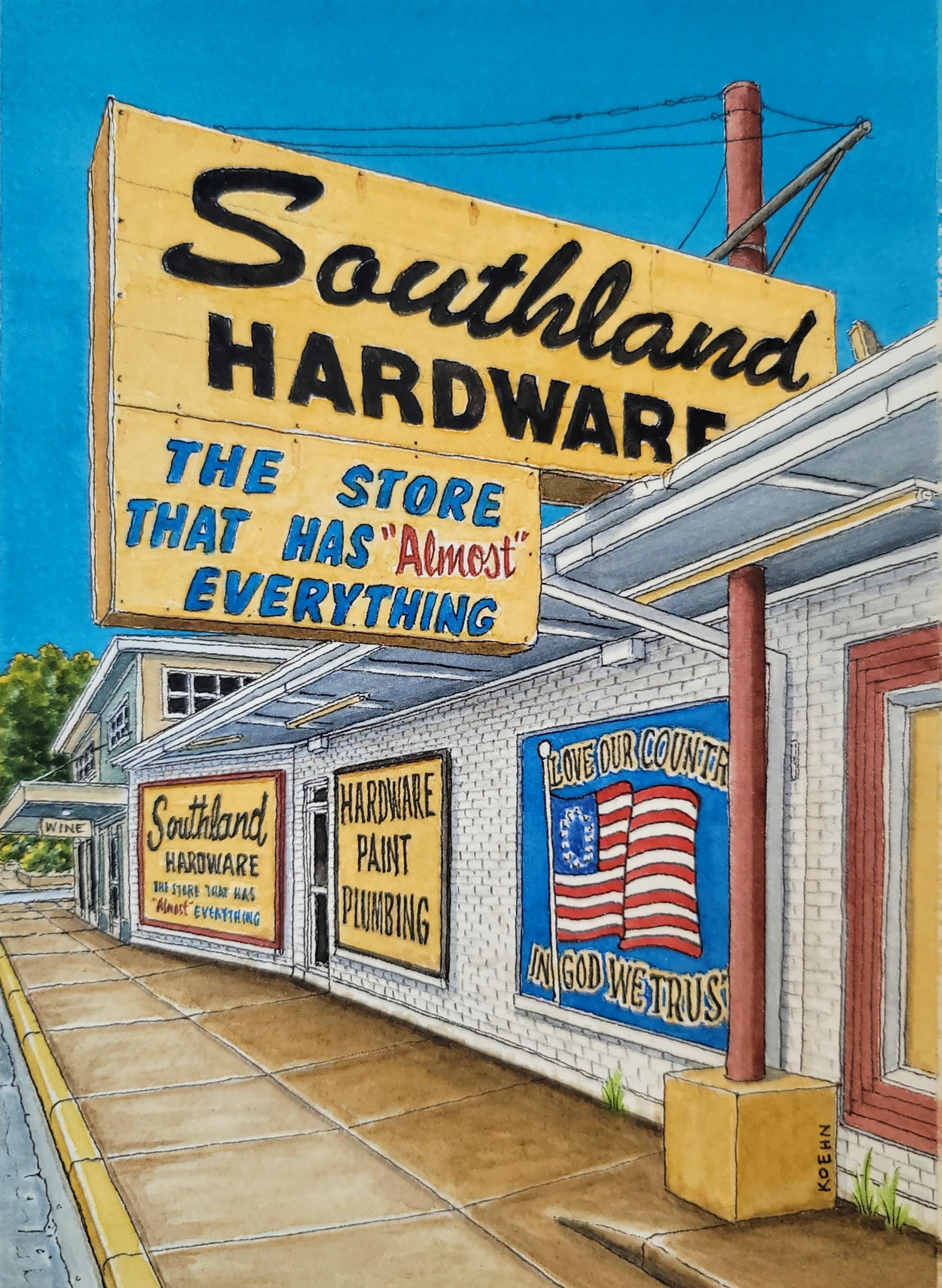 Southland Hardware. 8.5" X 11". Houston, Texas. Hardware Store ...