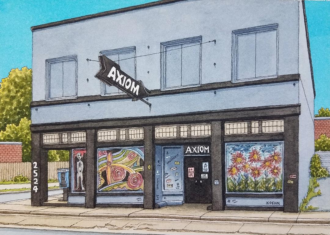 The Meridian. 8.5 X 11. Houston Texas. Watercolor - Etsy