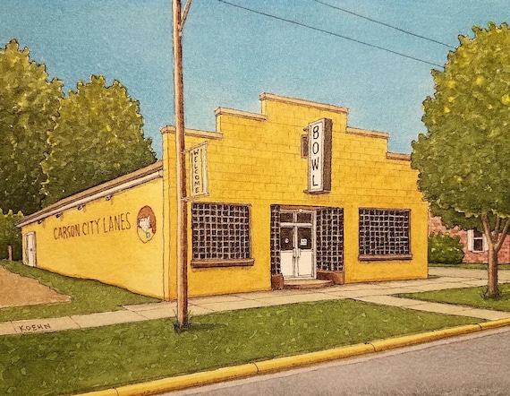 Carson City Lanes. 5 X 7. Carson City Michigan. - Etsy