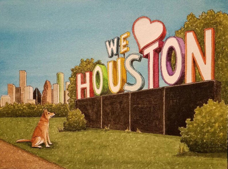 Package Deal. Two Prints. 5" X 7". Be Someone. We Love Houston. Houston ...