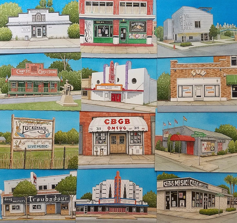 Anderson Fair. 8.5" X 11". Houston Texas. Watercolor Painting. Art ...