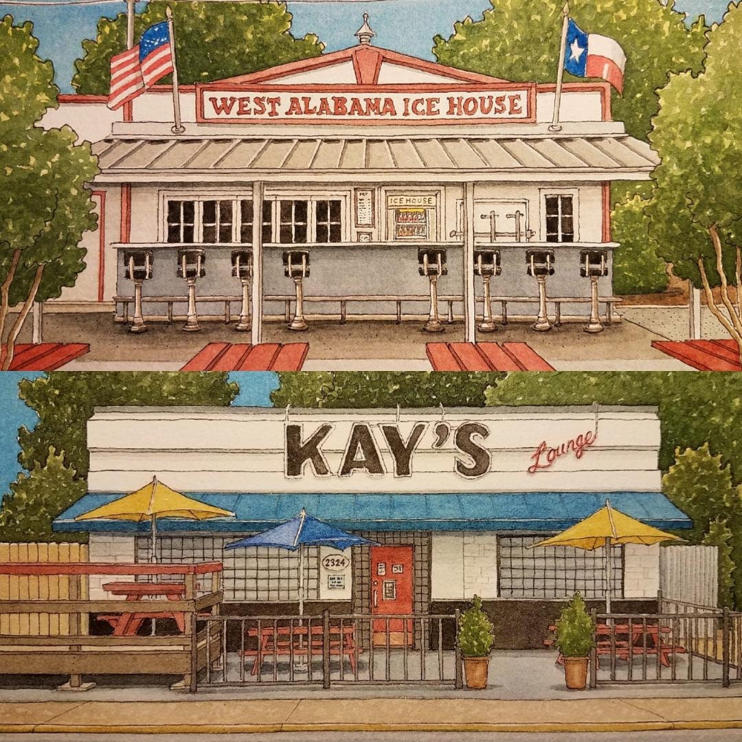 Package Deal. Two Prints. 5" X 7". Kay's Lounge. West Alabama Ice House ...