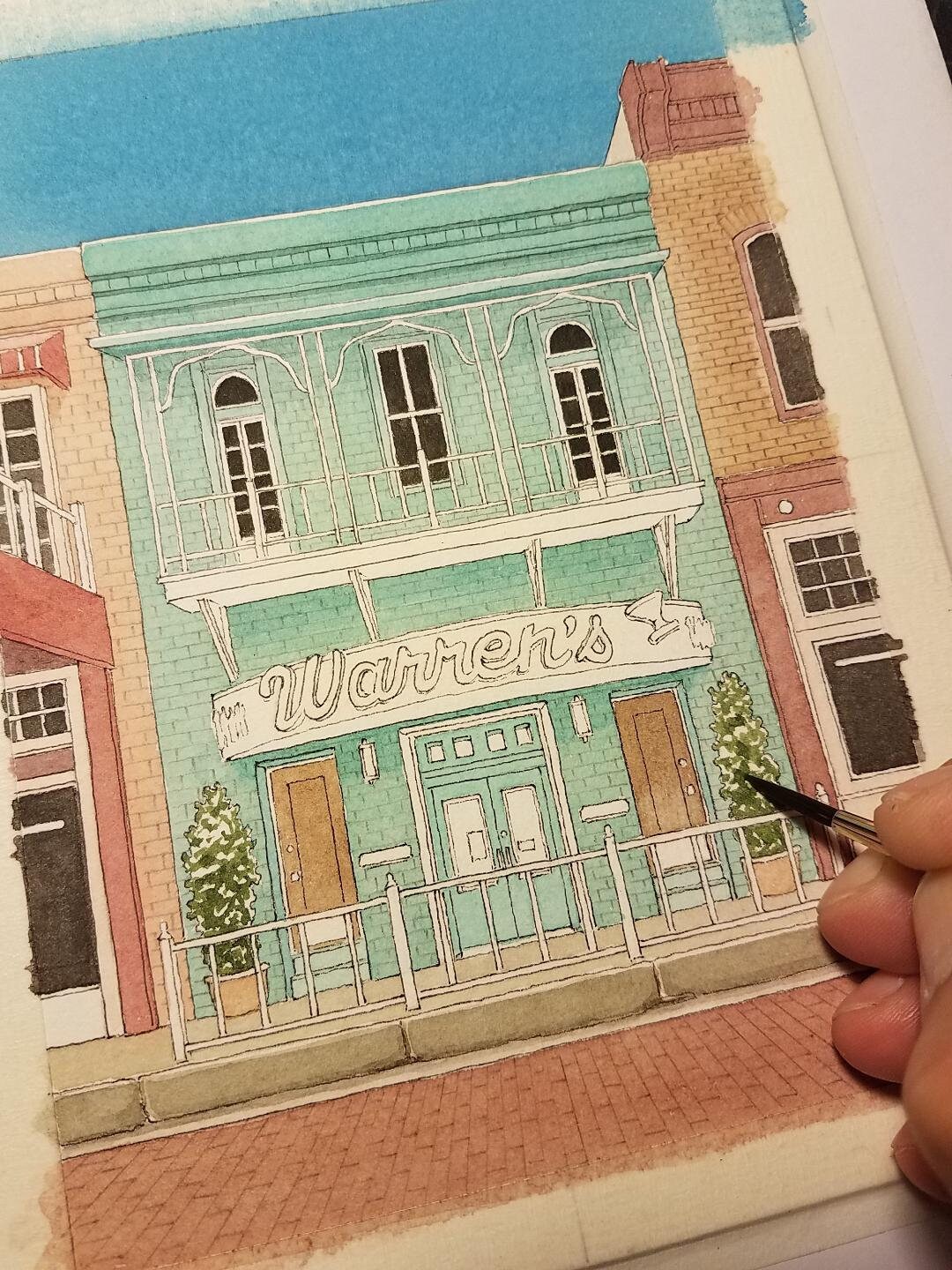 Warren's Inn. 8.5 X 11. Houston Texas. | Etsy