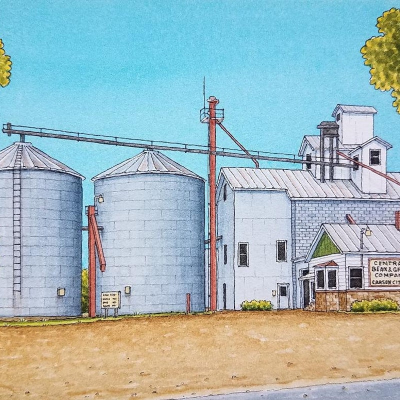 Grain Elevator - Etsy
