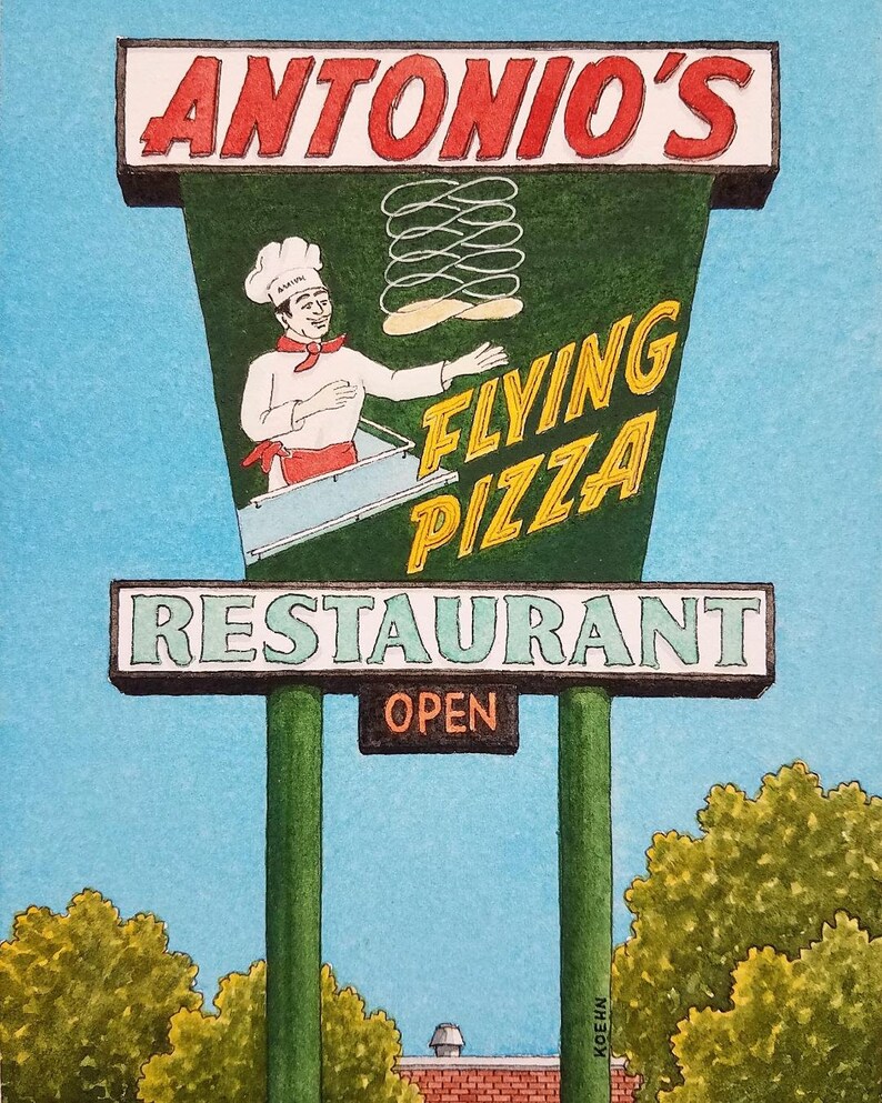 Felix Mexican Restaurant. 5" X 7". Houston Texas. Watercolor Painting ...