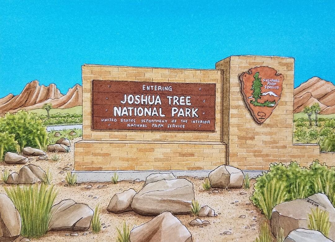 Joshua Tree National Park. 8" X 10". California. Watercolor Painting ...