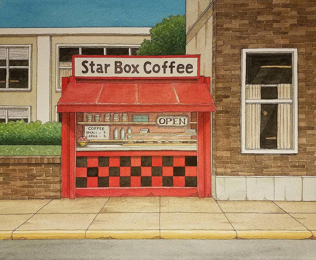 Star Box Coffee. Coffee Shop. Coffee Art. Coffee. | Etsy