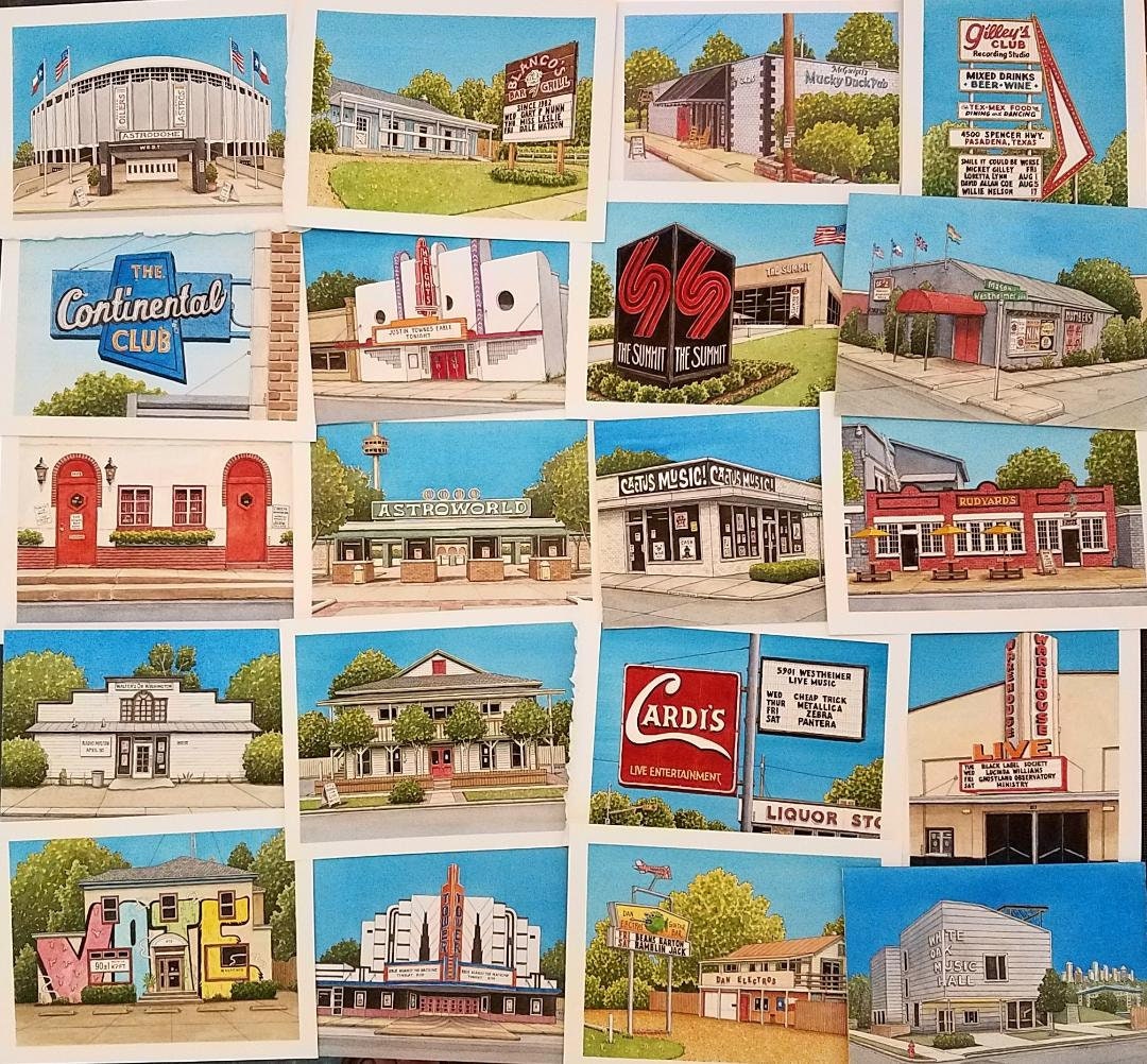 The Abyss. 8.5 X 11. Houston Texas. Watercolor - Etsy