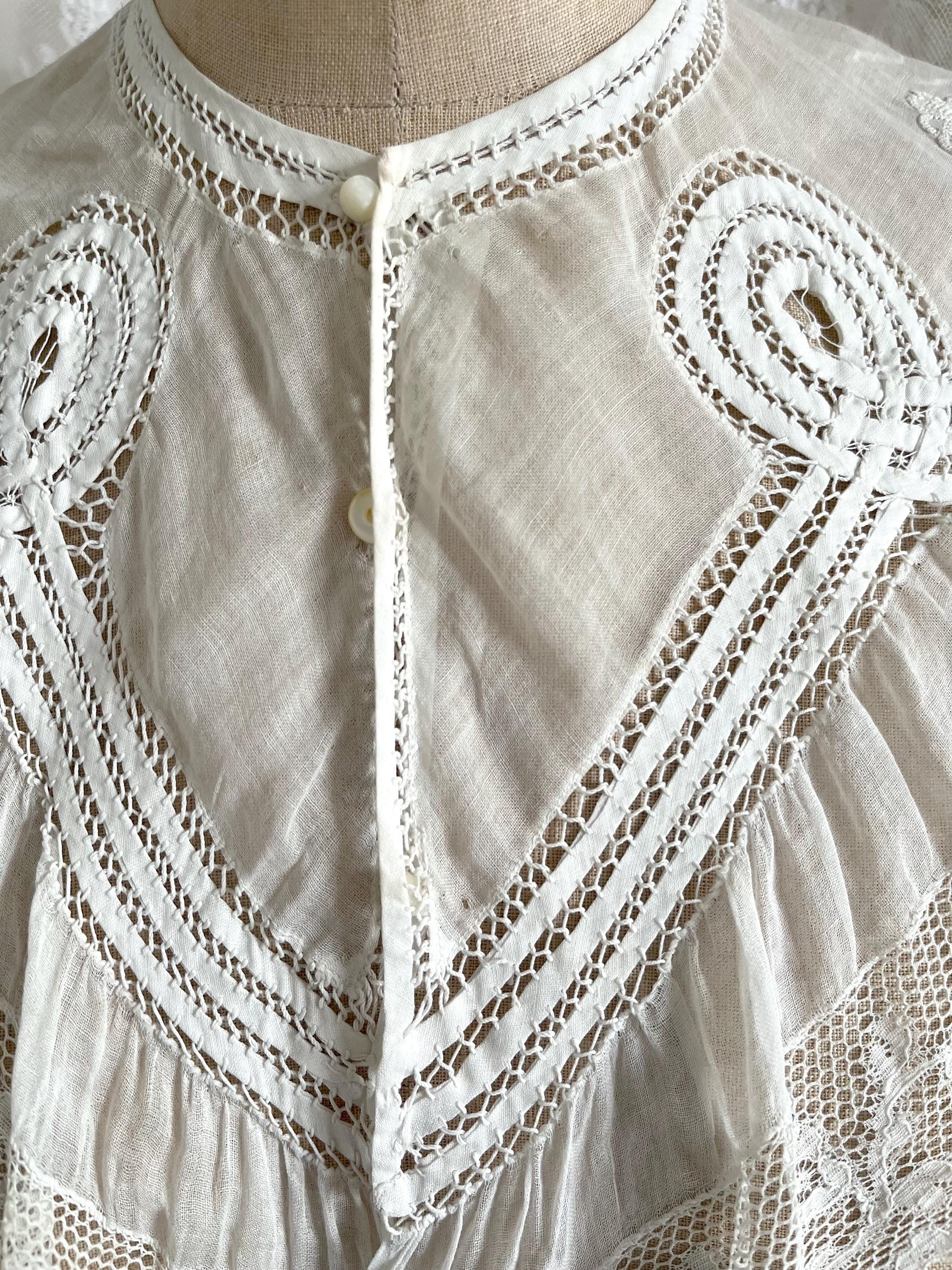 Antique Lace Trimmed Floral Motif Capelet Collar - Etsy UK