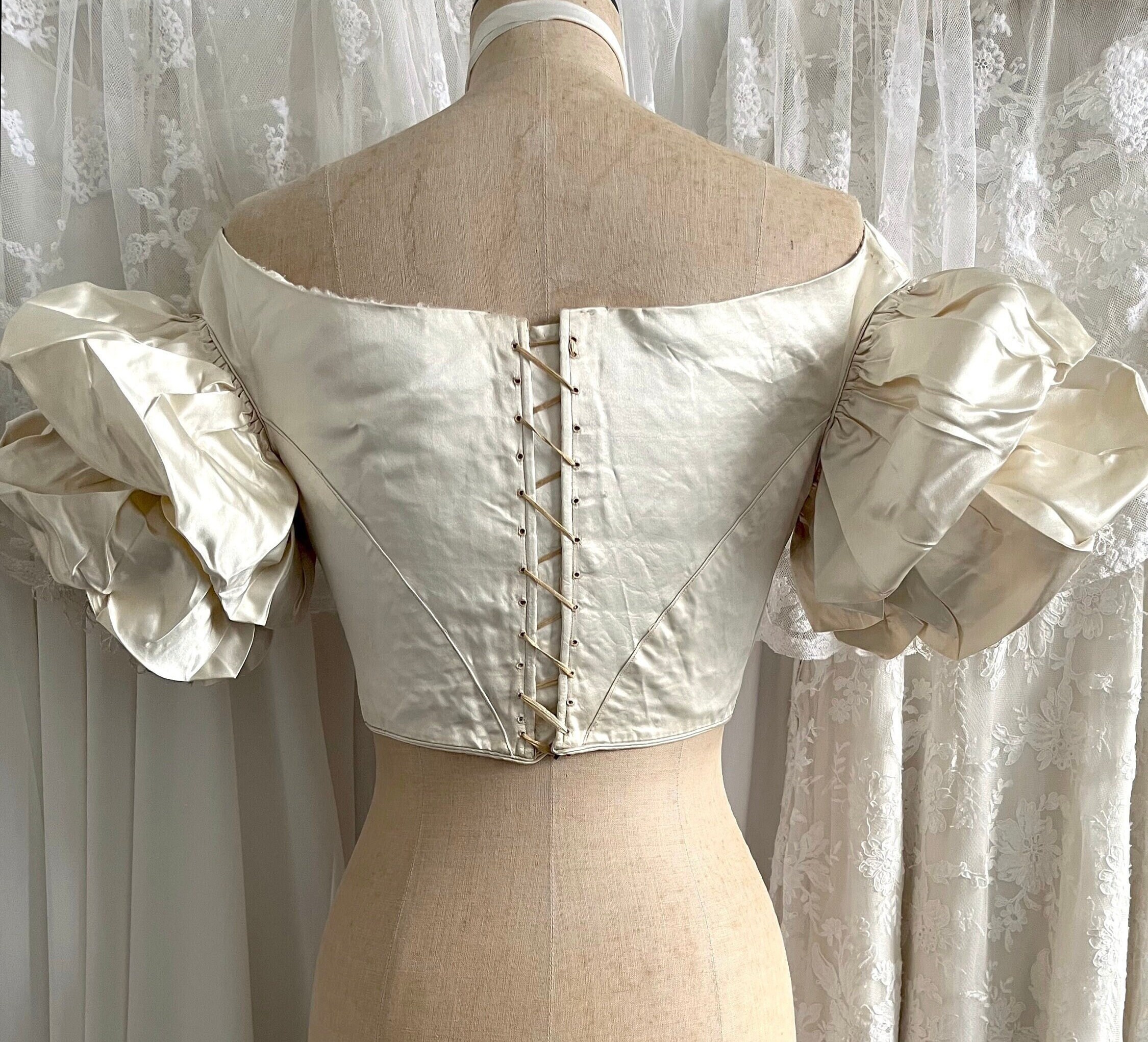 Rare Beautiful 19th Century Silk Bodice - Etsy