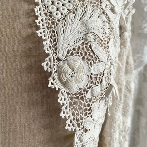 Rare Antique Irish Crochet Lace Cropped Shrug Jacket. Antique Wedding ...