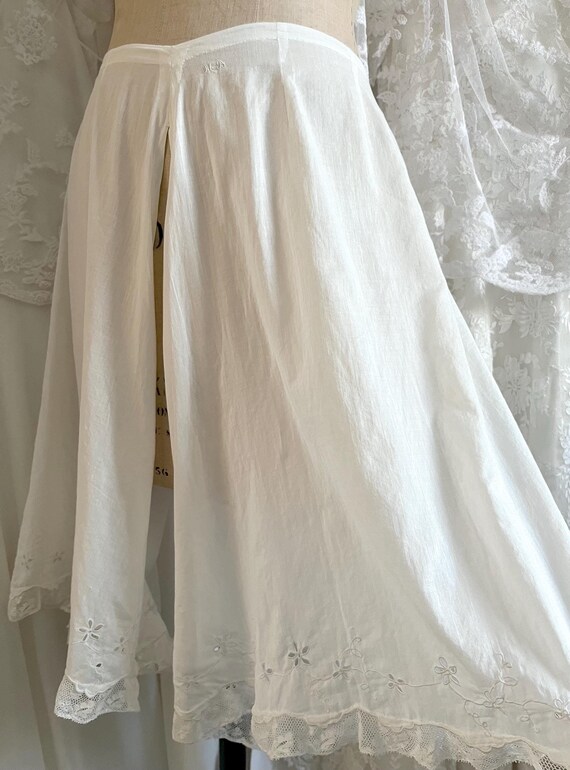 Antique Valenciennes Lace Split Leg Drawers Bloomers - Gem