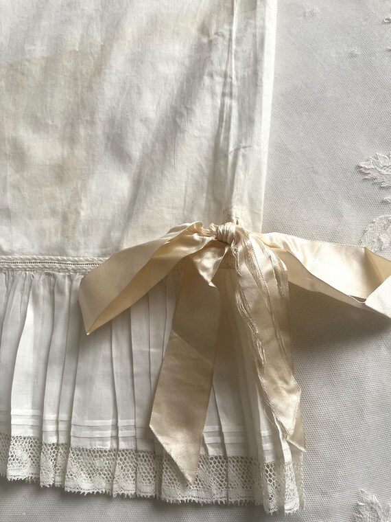 Antique Split Leg Bloomers w Original Silk Ribbons - Gem