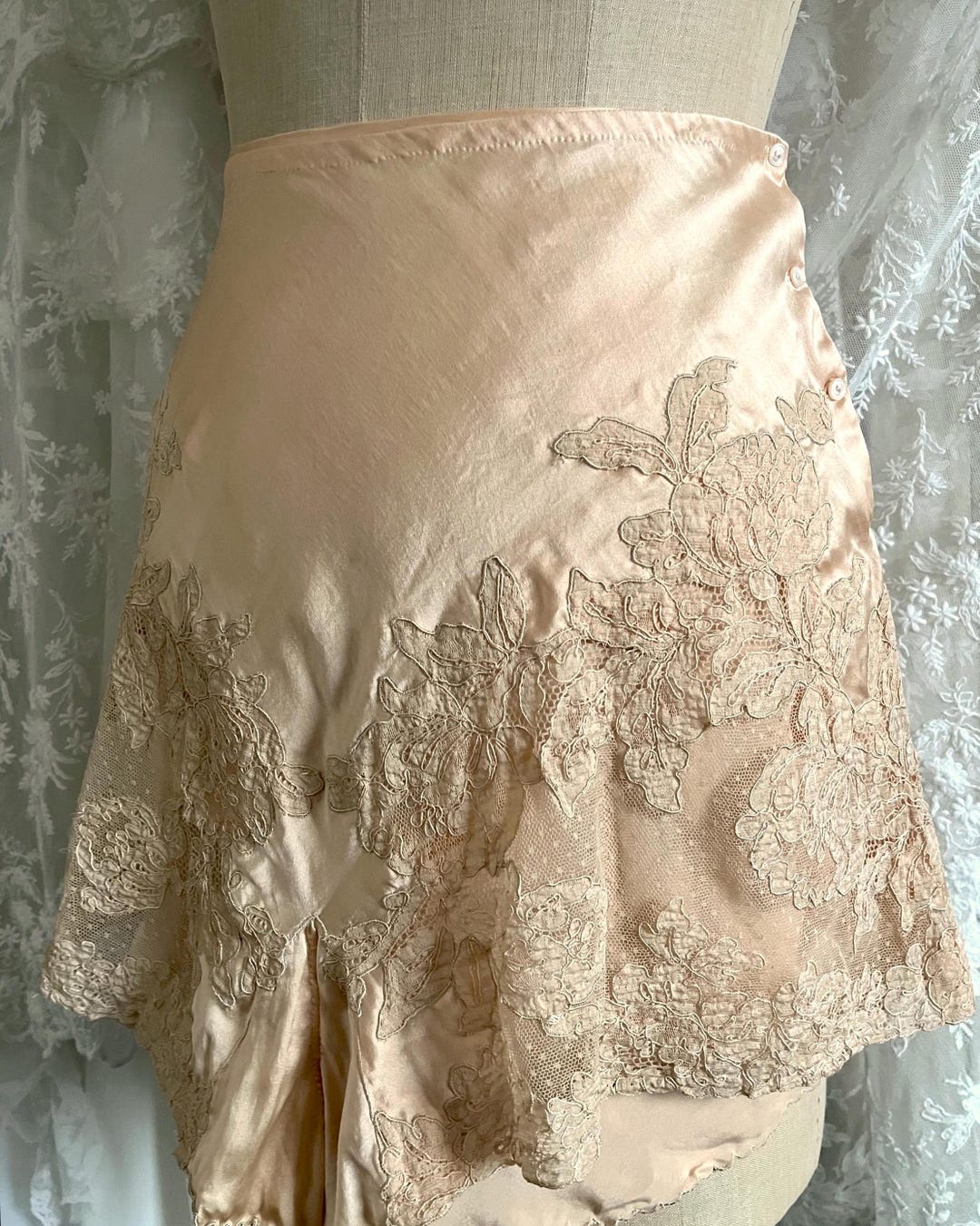 Vintage 1930s Silk & Lace Tap Pants Silk Lingerie - Etsy