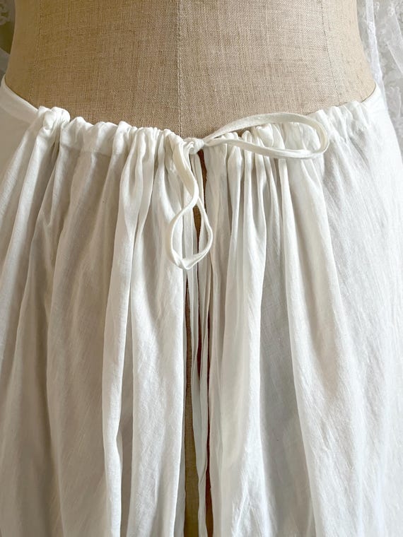 Antique Valenciennes Lace Split Leg Drawers Bloomers - Gem