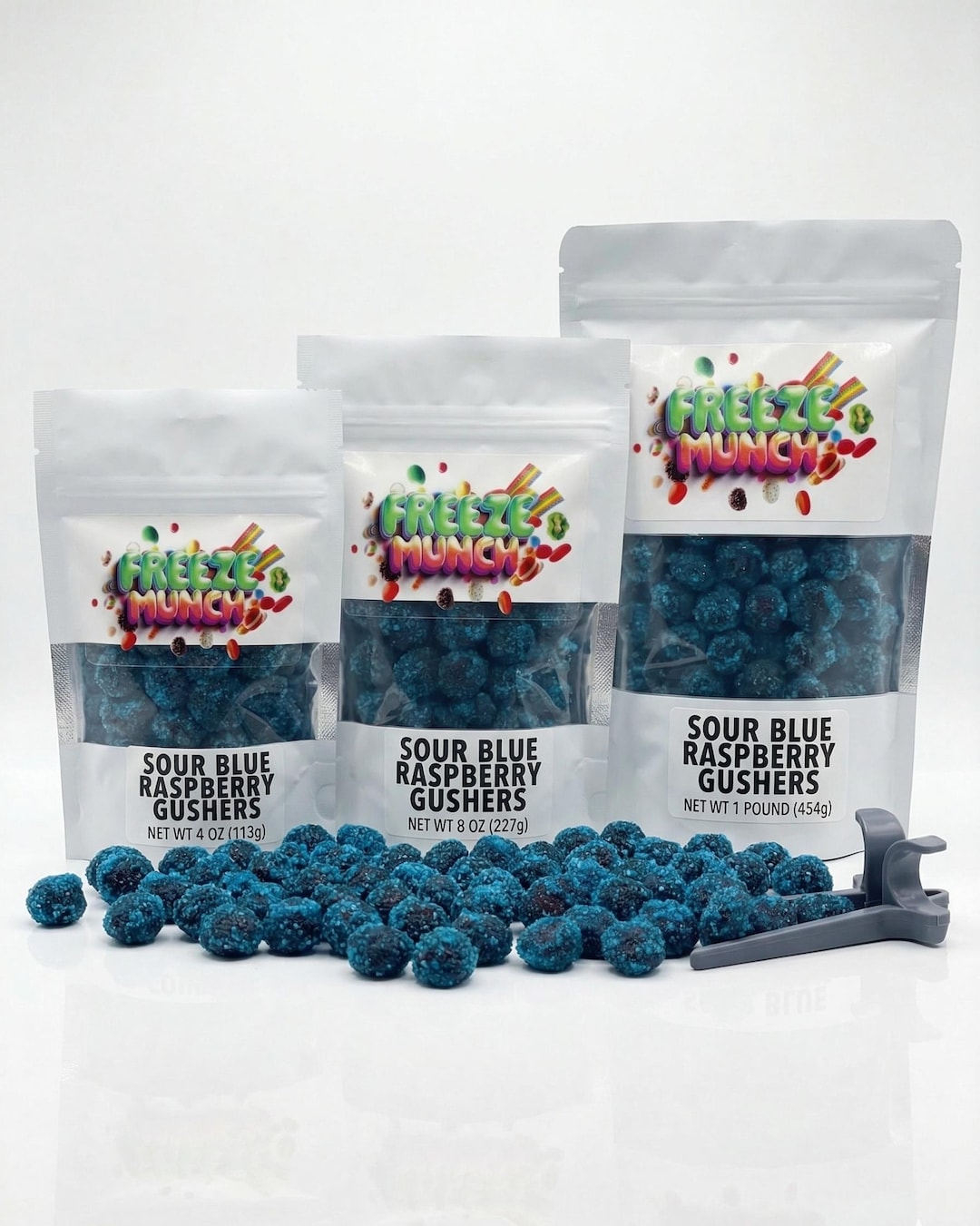 Sour Blue Raspberry Gummy Gushers: Tangy Candy Treat - Etsy