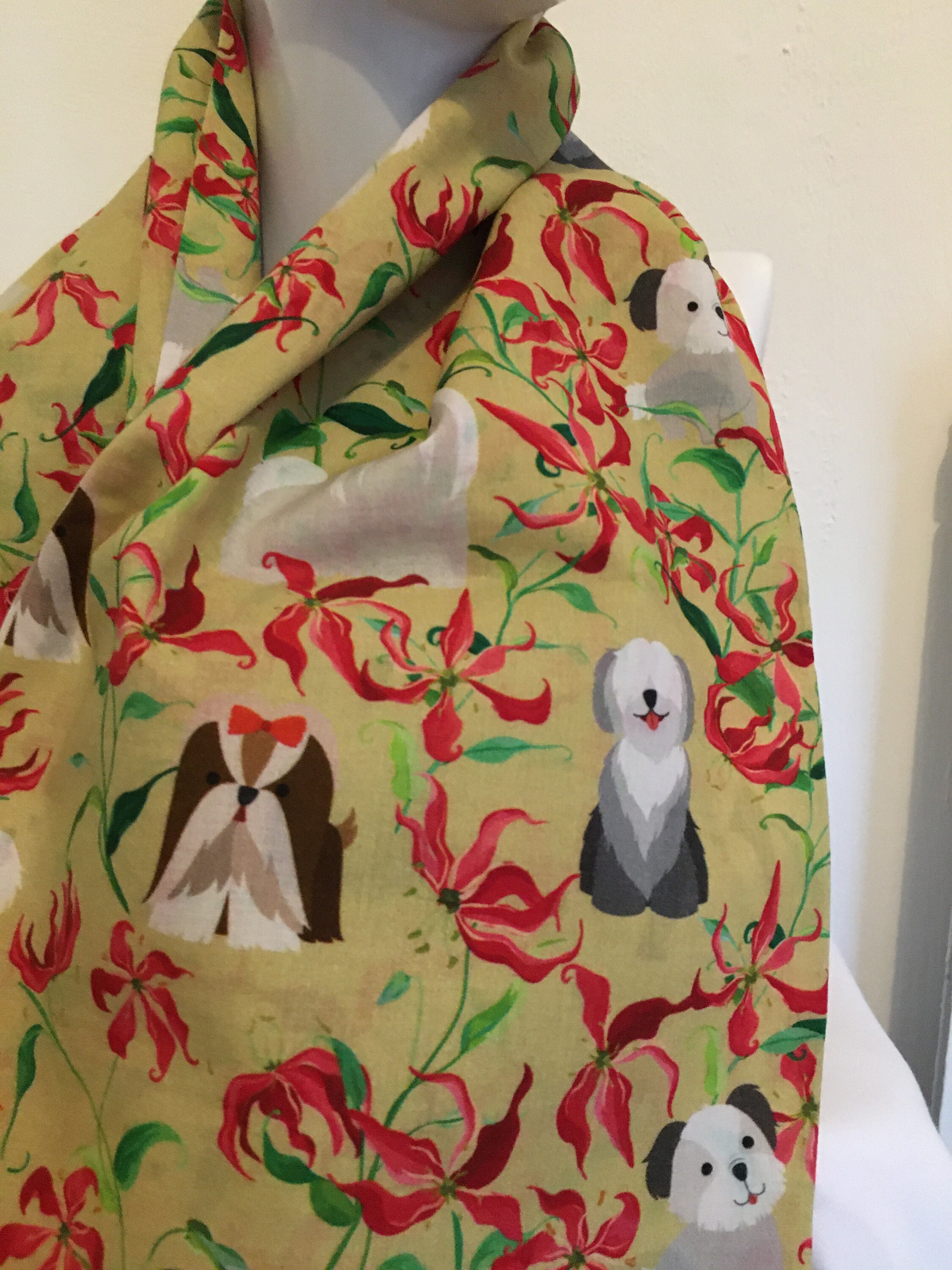 Sheepdog and Yorkshire Terrier Infinity Scarf - Etsy