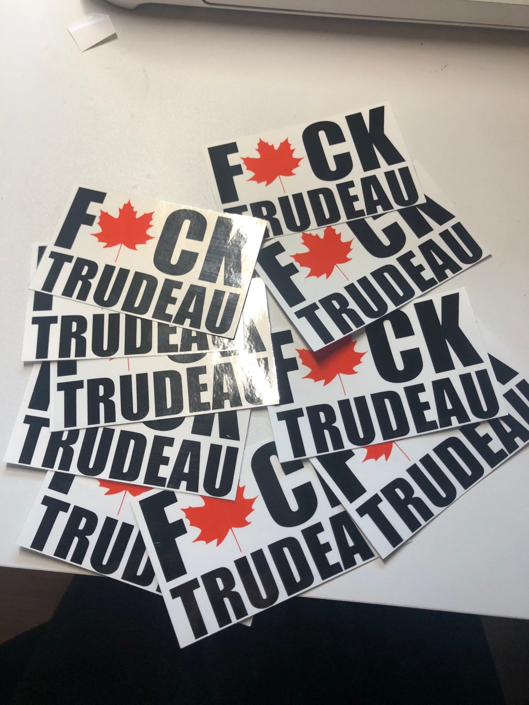 FUK TRUDEAU Vinyl Decal, Stop Trudeau, End Mandates 10 Pack - Etsy