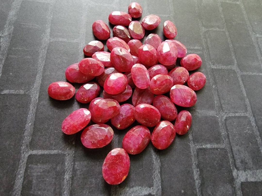 African Red Ruby Corundum Loose Gemstones Bulk Lot Wholesale - Etsy