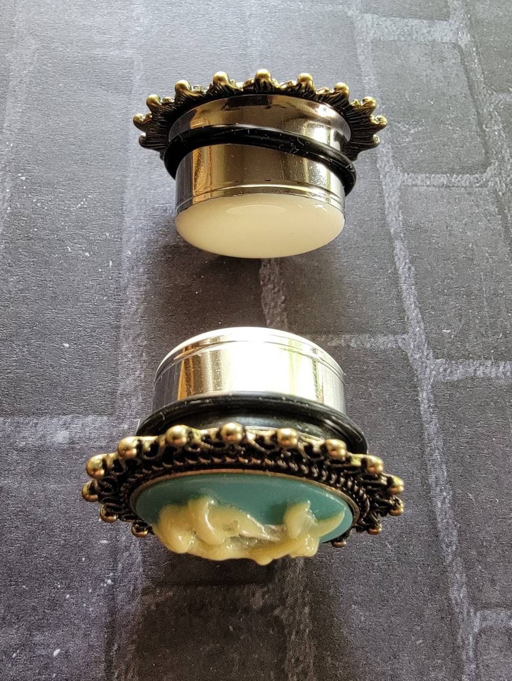 Blue & Ivory 7/8 Victorian Style Cameo Mermaid Stainless Steel - Etsy