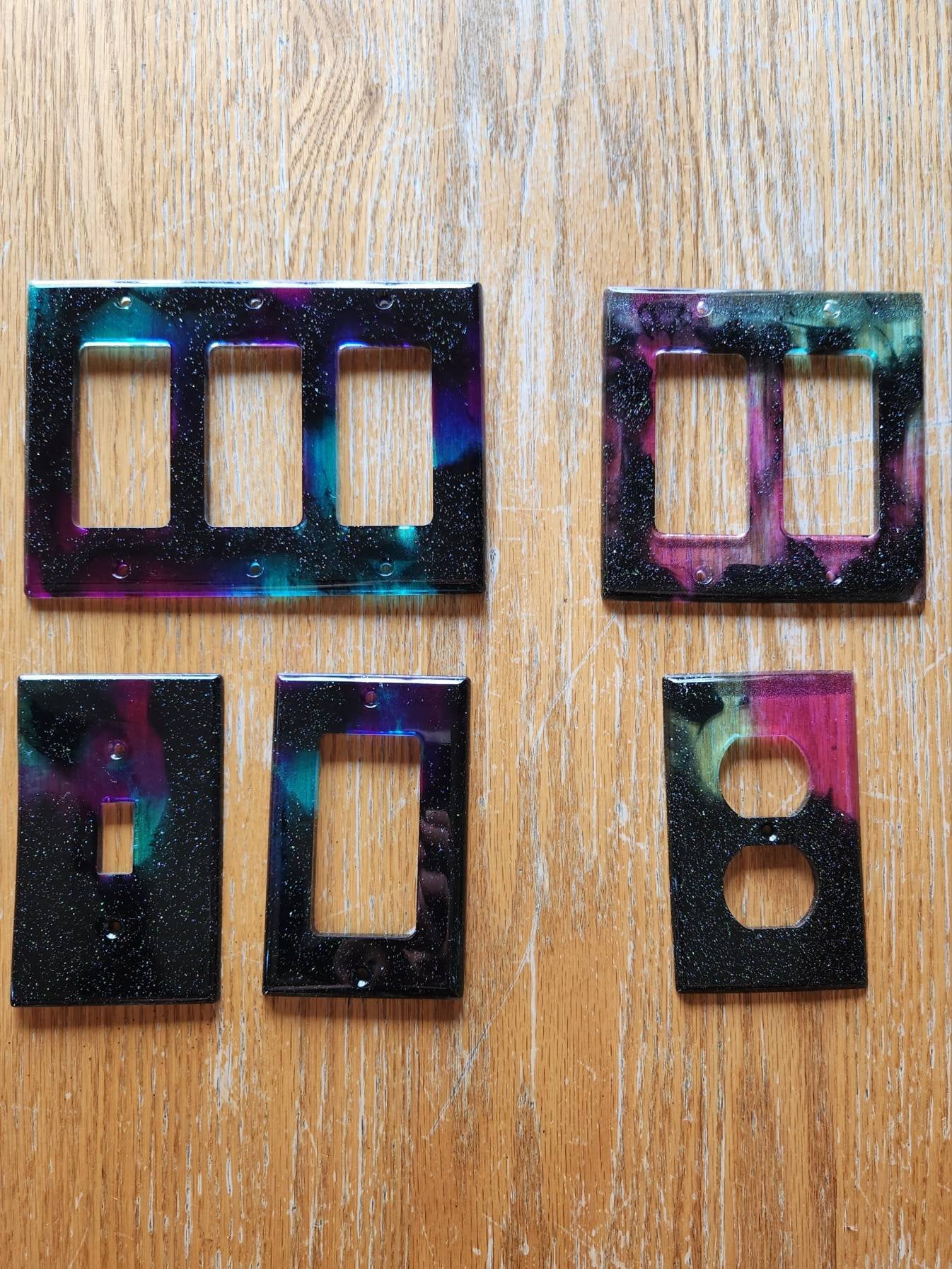 Customizable Epoxy Resin Outlet Switch Cover Home Decor Handmade - Etsy