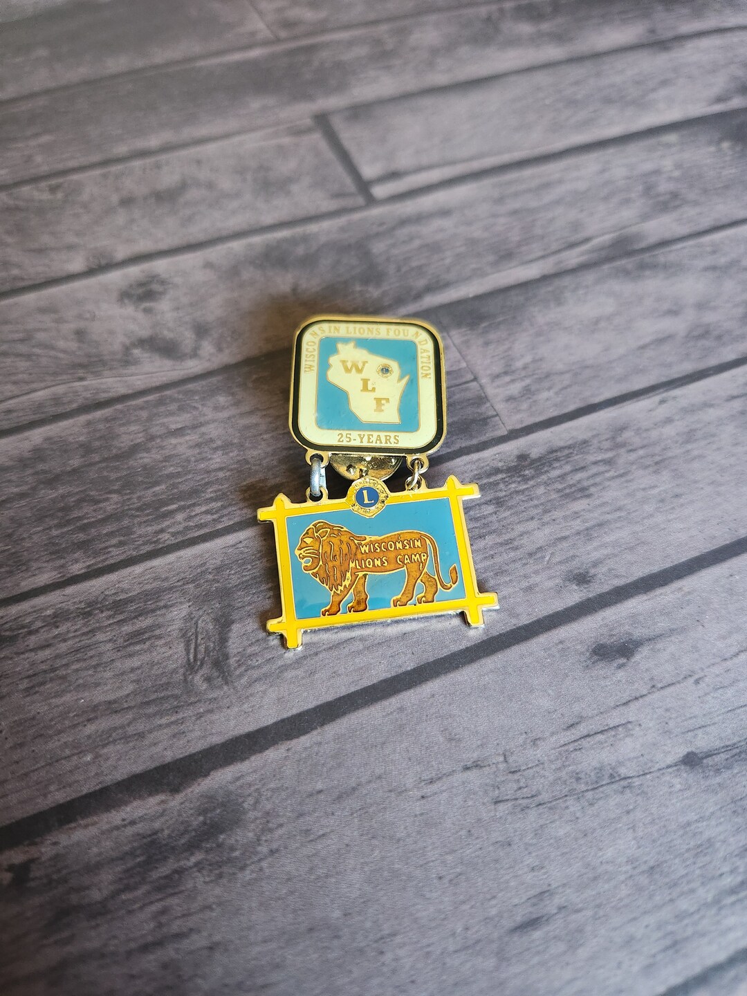 Vintage Wisconsin Lions Foundation Brooch Pin Suit Accessory Resale - Etsy