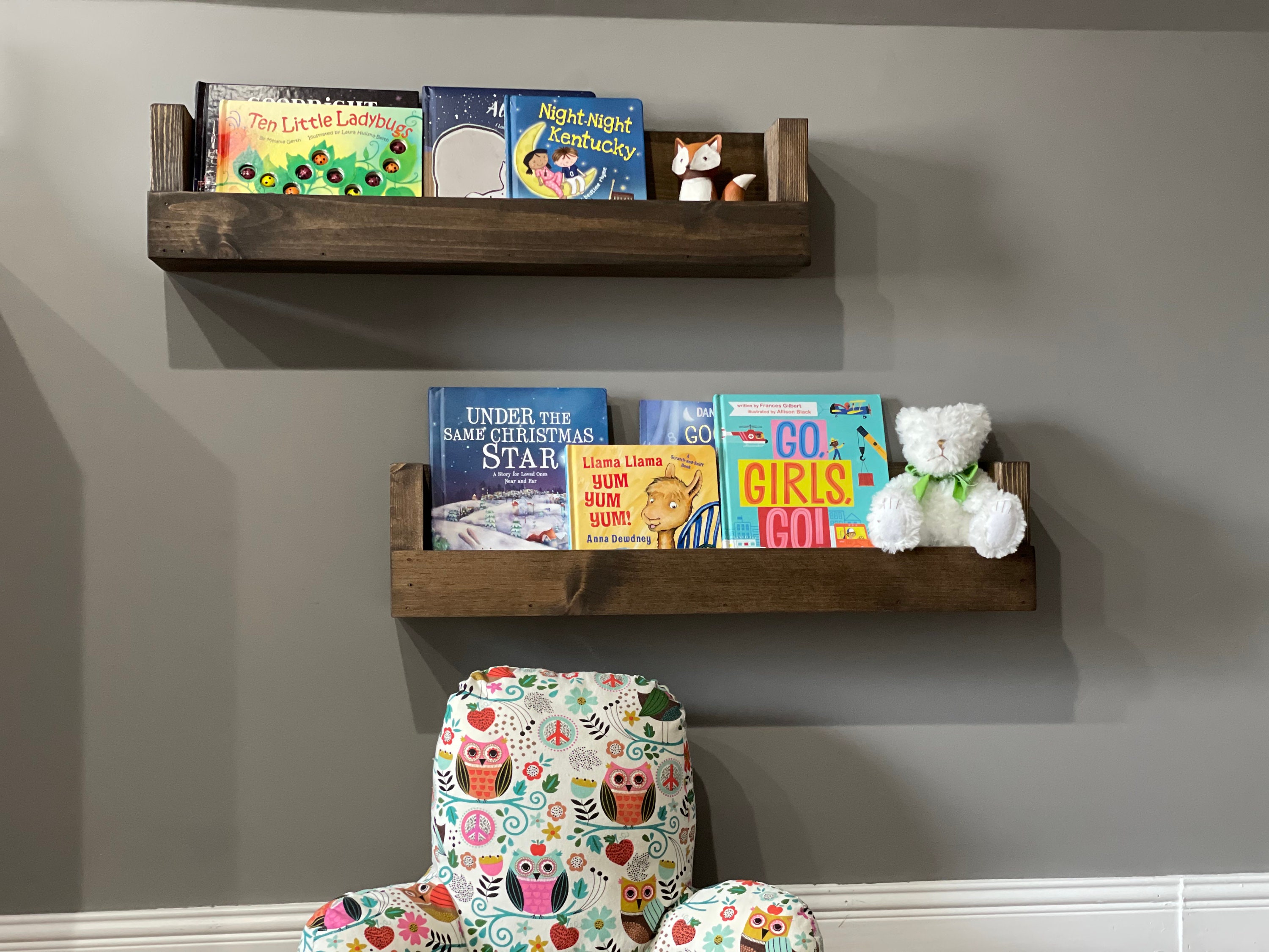 Nursery Bookshelves Sets of 2 or 3 | Etsy