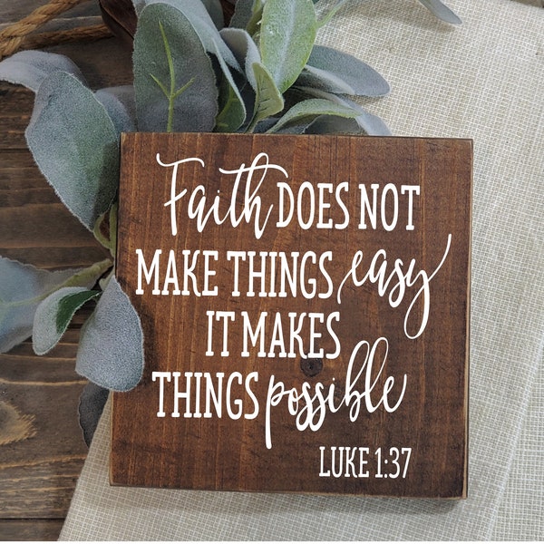 Scripture Wood Sign - Etsy