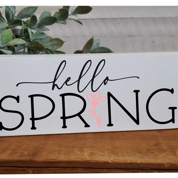 Small Spring Sign - Etsy