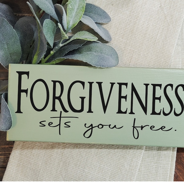Forgiveness Sign - Etsy