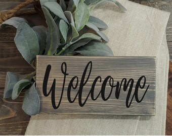 Welcome sign small Signs Home Décor etna.com.pe