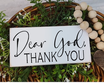 Thank You God Sign - Etsy