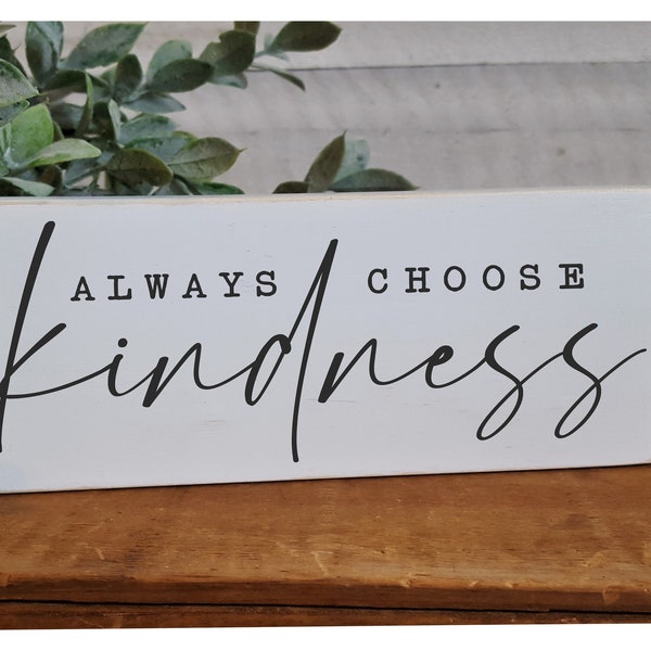 Kindness Wood Sign - Etsy