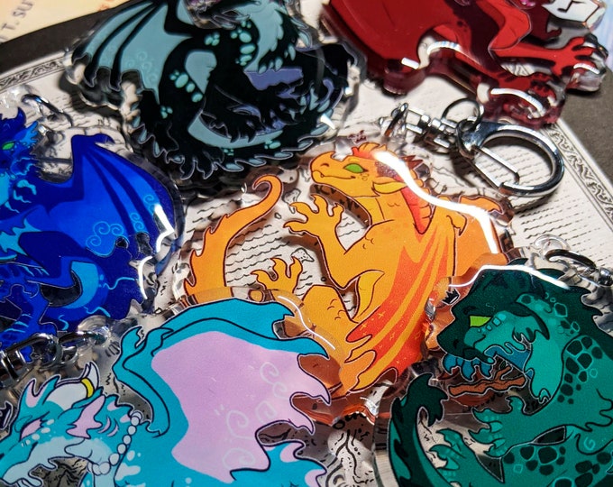 The Princesses & Princes [ Wings of Fire WOF Acrylic Charm ] - Etsy Canada