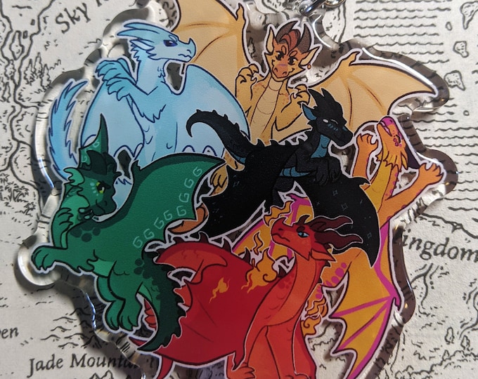 The Jade Winglet / Wings of Fire Charm - Etsy