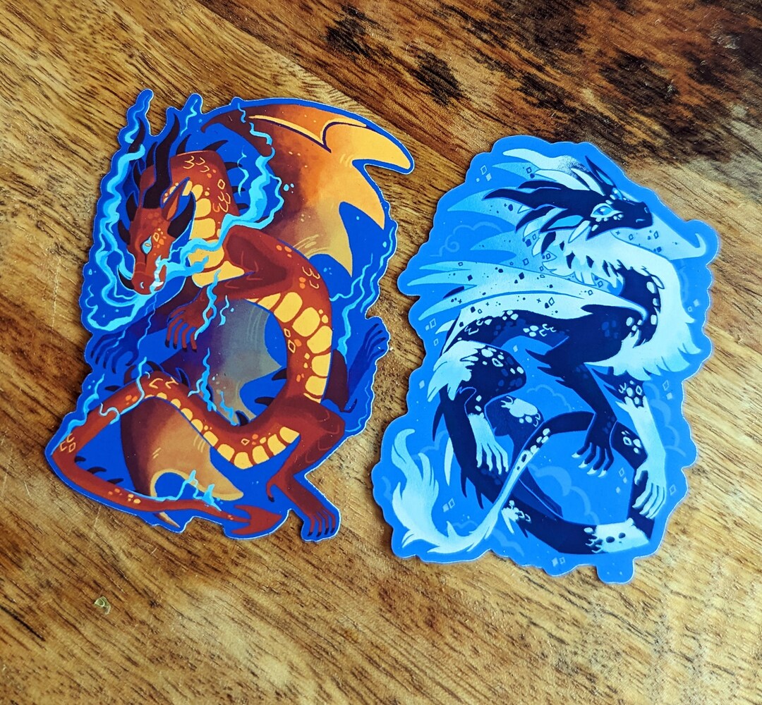 Angular Dragon Stickers [ Wings of Fire ] - Etsy