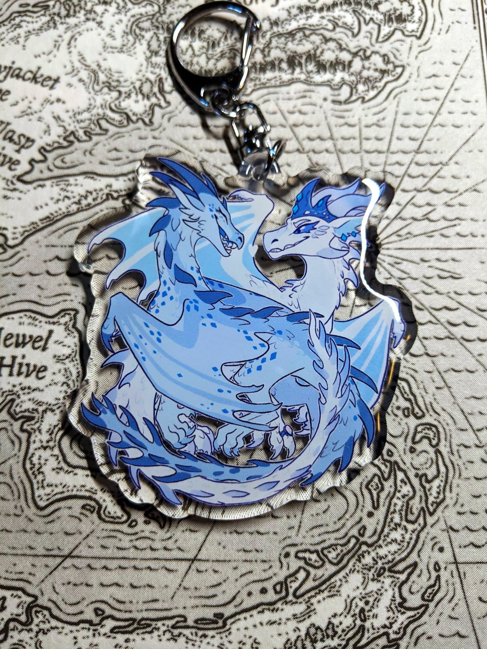 Snowfall and Lynx Wings of Fire WOF Acrylic Charm - Etsy