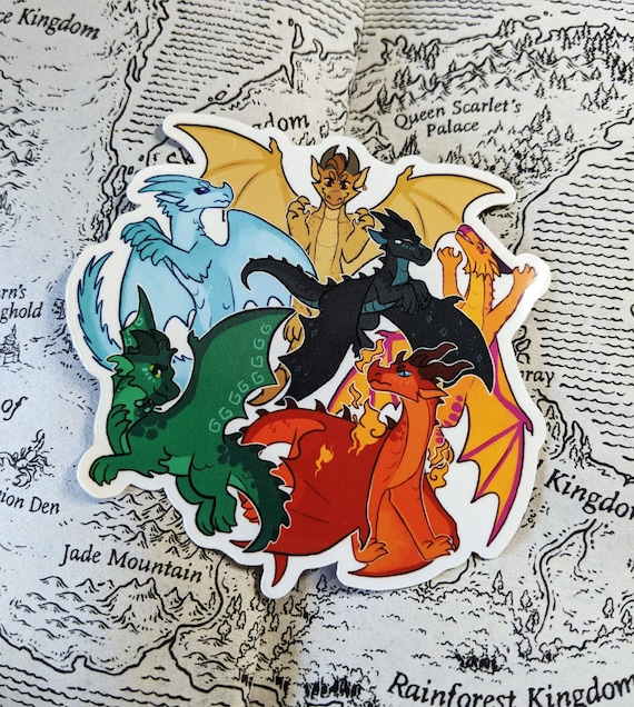 The Jade Winglet / Wings of Fire Sticker - Etsy New Zealand