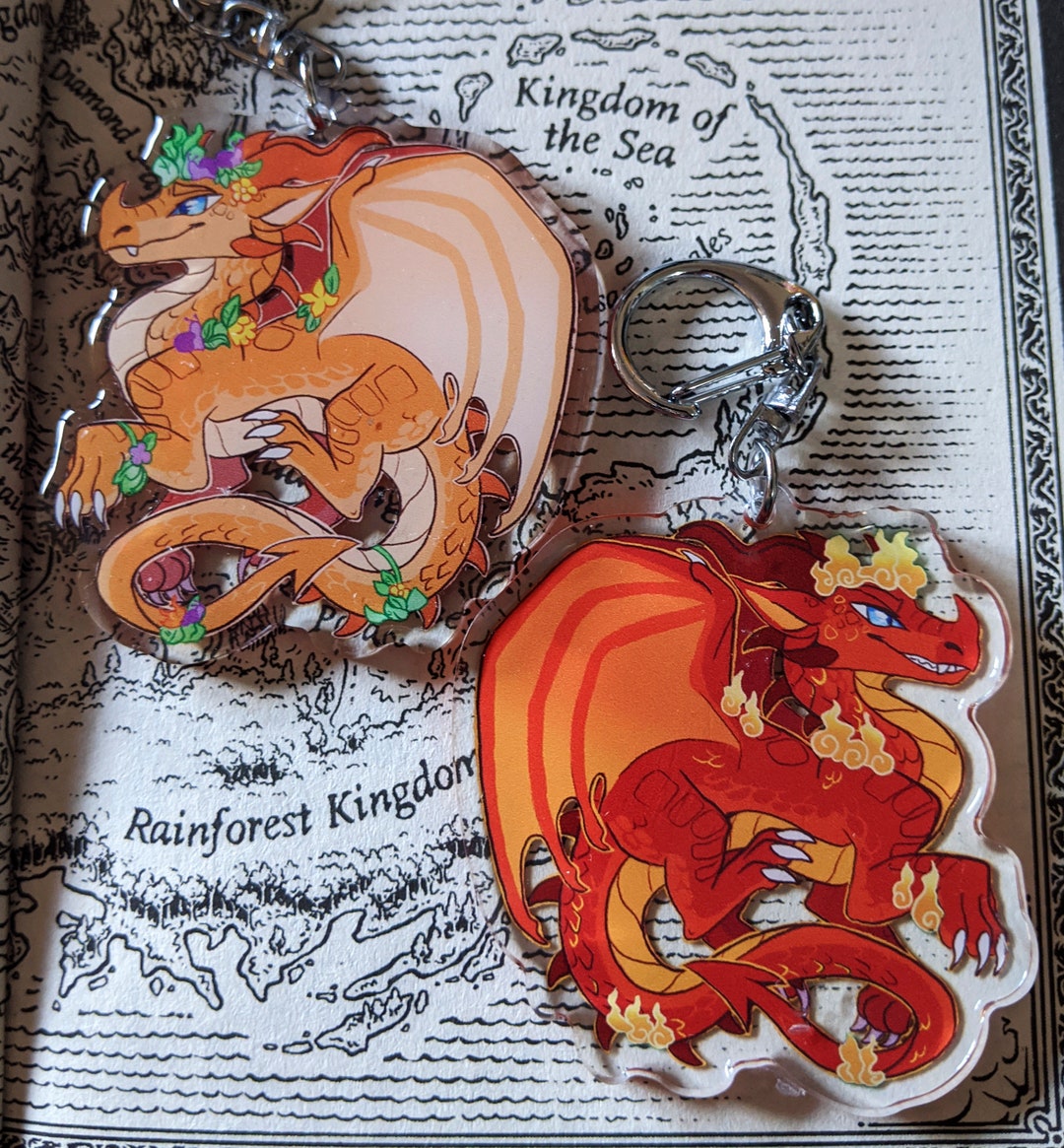 Peril and Sky [ Wings of Fire WOF Acrylic Charm ] - Etsy