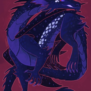 Angular Dragon Stickers [ Wings of Fire ] - Etsy