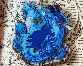 Snowfall and Lynx Wings of Fire WOF Acrylic Charm | Etsy