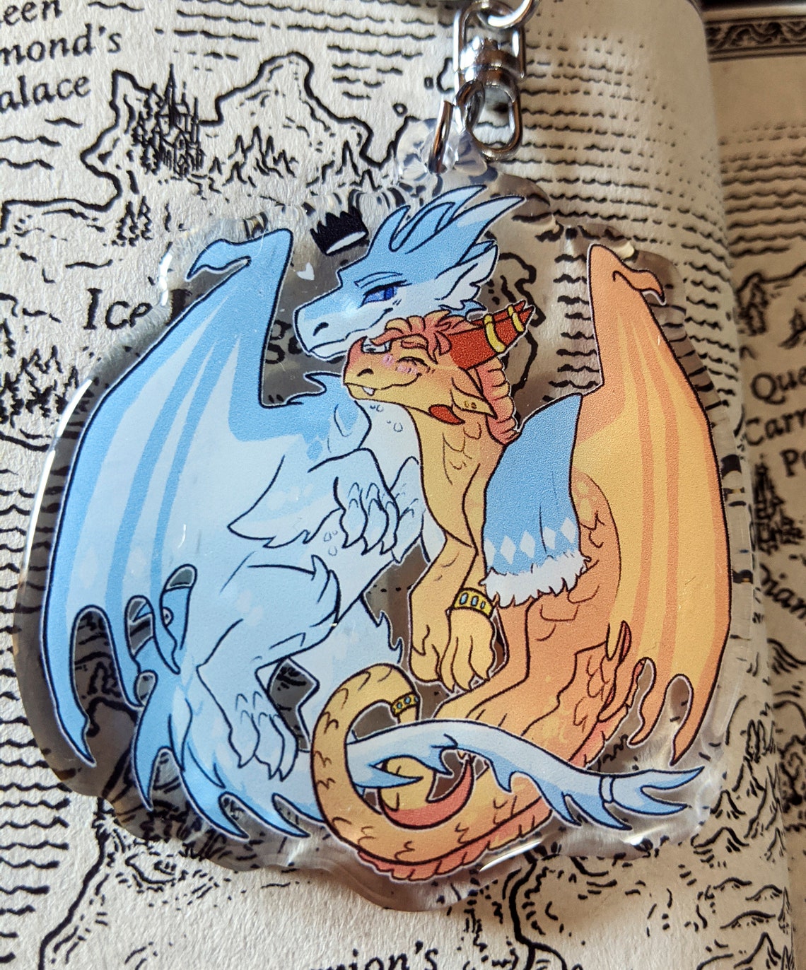 Queen Glacier and Princess Blaze Wings of Fire WOF Acrylic | Etsy